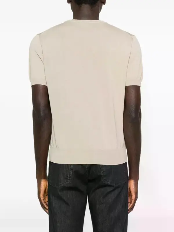 Canali Short-sleeve Knitted T-shirt