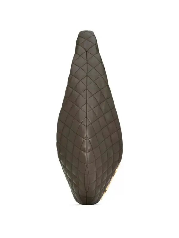 Saint Laurent Icare Quilted Logo Shoulder Bag - Grey