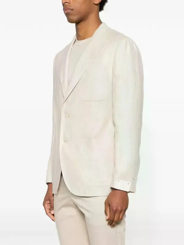 Eleventy Single-breasted Suit Jacket - Neutrals