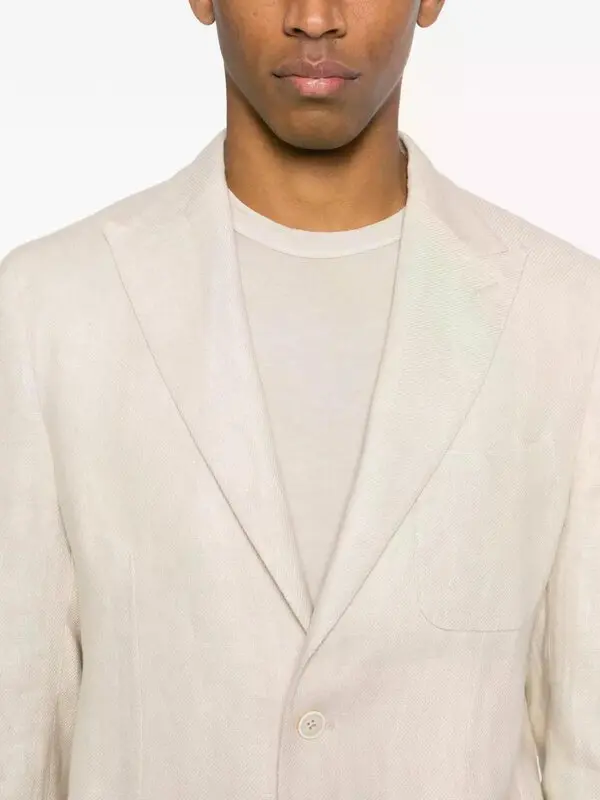 Eleventy Single-breasted Suit Jacket - Neutrals