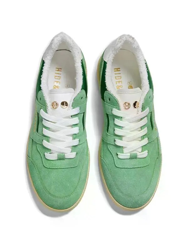 HIDE&JACK Shaggy Suede Panelled Sneakers