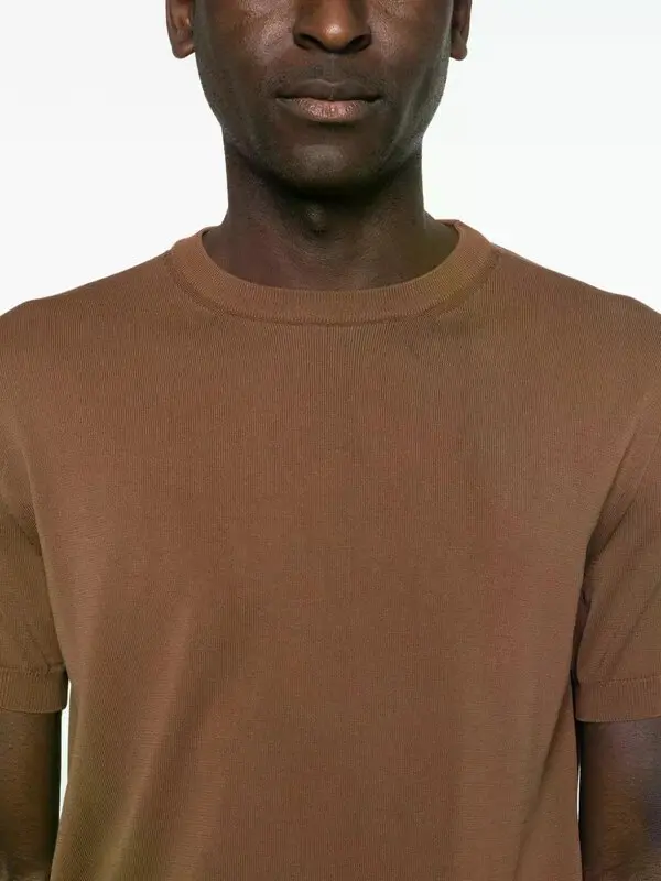 Canali Short-sleeve Knitted T-shirt