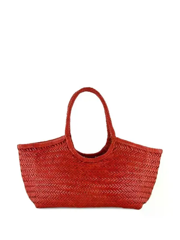Dragon Diffusion Herringbone Leather Tote