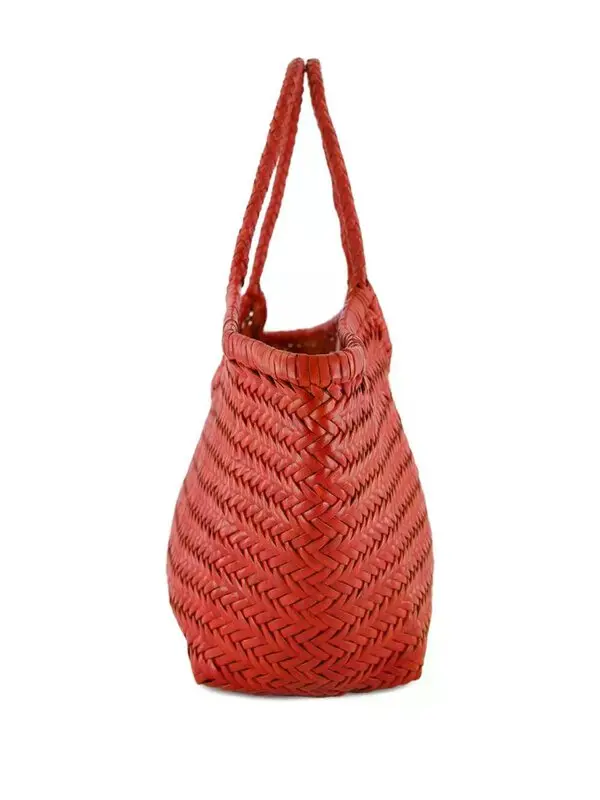 Dragon Diffusion Herringbone Leather Tote