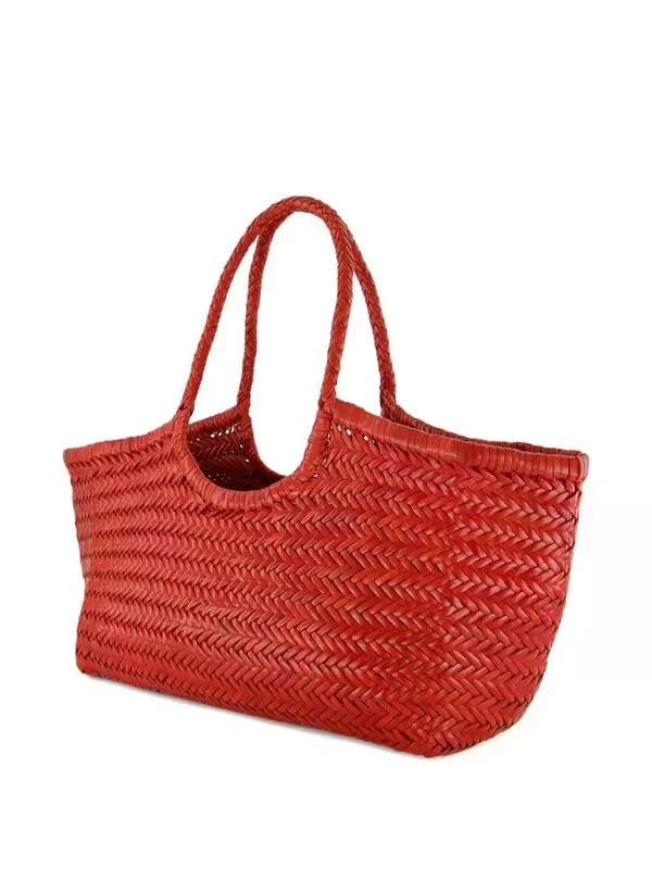 Dragon Diffusion Herringbone Leather Tote