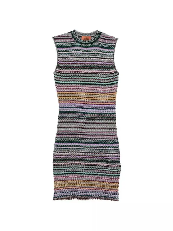 Missoni Striped Mini Dress - Black