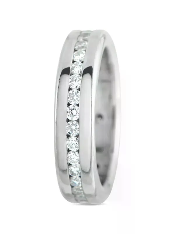 LB EXCLUSIVE 18k White Gold Diamond Eternity Ring - Silver