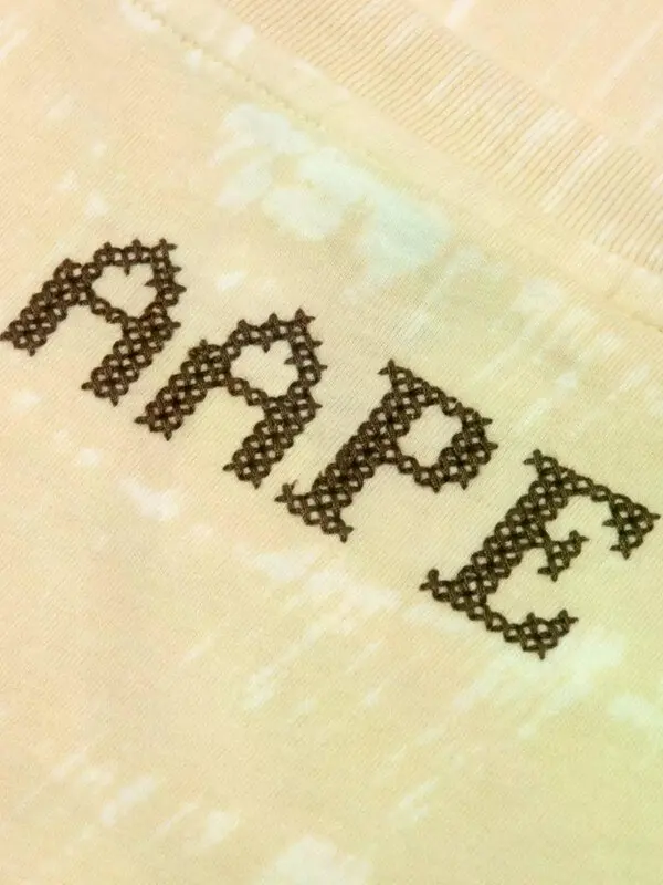 AAPE BY *A BATHING APE Logo-embroidered T-shirt - Neutrals