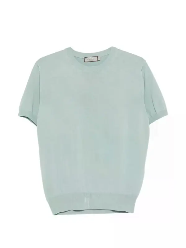 Canali Short-sleeve Knitted T-shirt