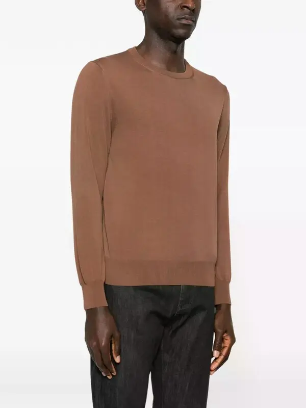 Canali Long-sleeve Sweater - Brown
