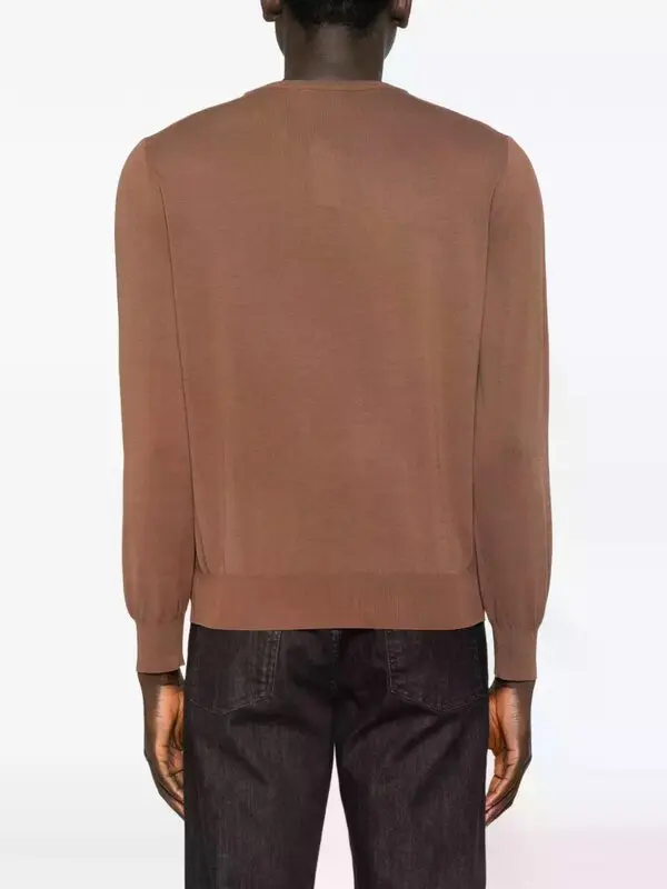 Canali Long-sleeve Sweater - Brown