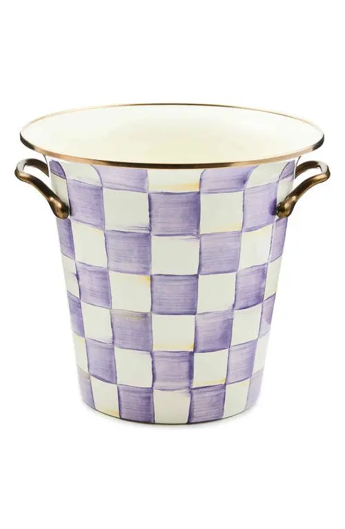 MACKENZIE-CHILDS Check Wine Cooler - Violet