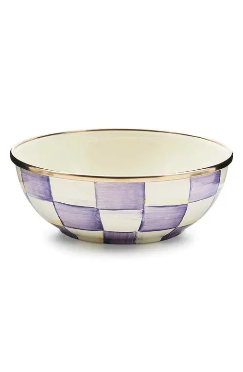 MACKENZIE-CHILDS Check Everyday Bowl - Violet