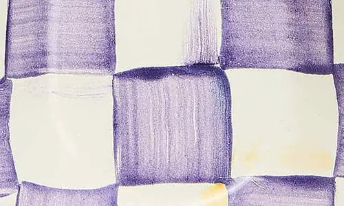 MACKENZIE-CHILDS Check Spoon Rest - Violet