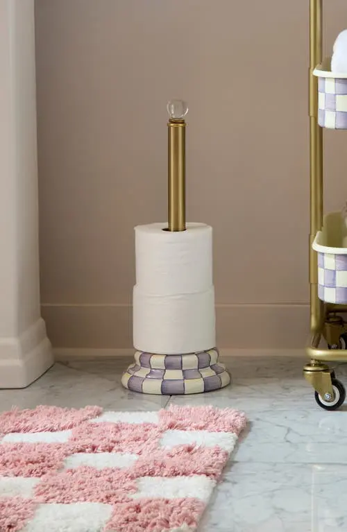 MACKENZIE-CHILDS Check Toilet Tissue Holder