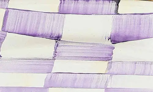 MACKENZIE-CHILDS Check Enameled Steel Mini Pedestal Platter - Violet