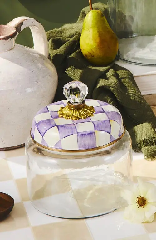 MACKENZIE-CHILDS Check Small Kitchen Canister