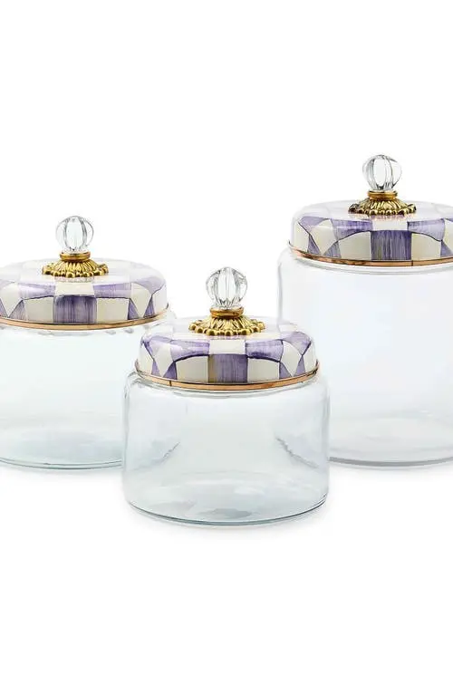 MACKENZIE-CHILDS Check Small Kitchen Canister
