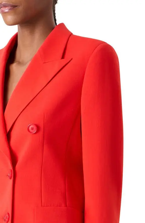 Akris Azalea Wool Double Breasted Jacket