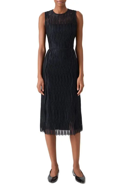 Akris Wave Lace Sheath Dress