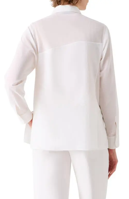 Akris Polygon Cotton Voile Shirt