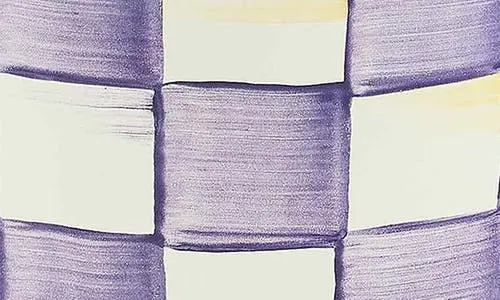 MACKENZIE-CHILDS Check Waste Bin - Violet