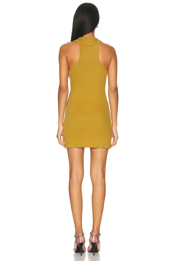 JEAN PAUL GAULTIER Cotton Ribbed Short Dress