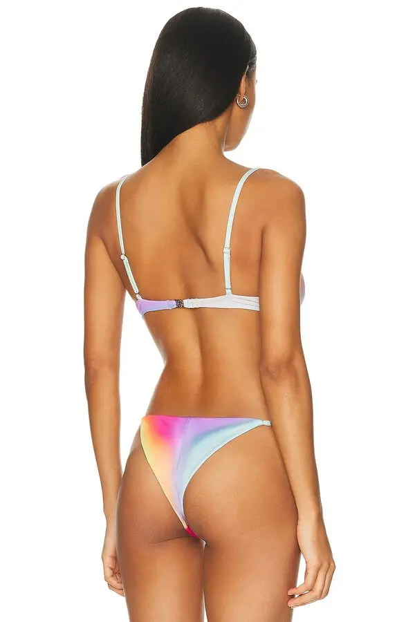 Casablanca Triangle Bikini Top - Multi