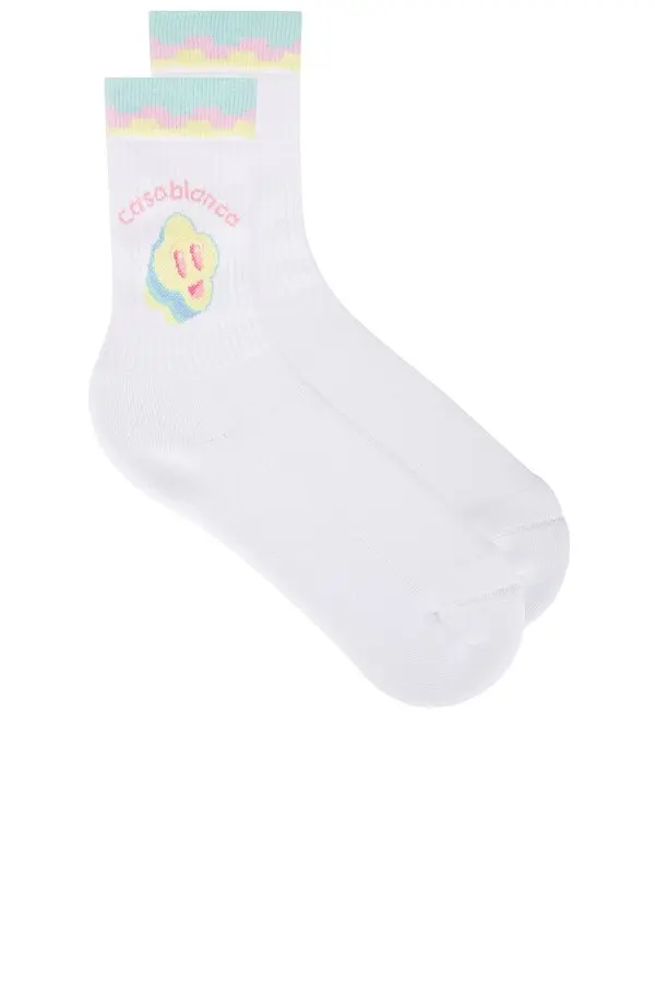 Casablanca For The Love Of Dance Socks - White & Mint