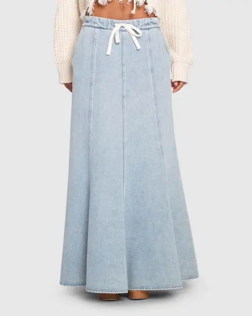 BELLE & BLOOM Flared Maxi Skirt