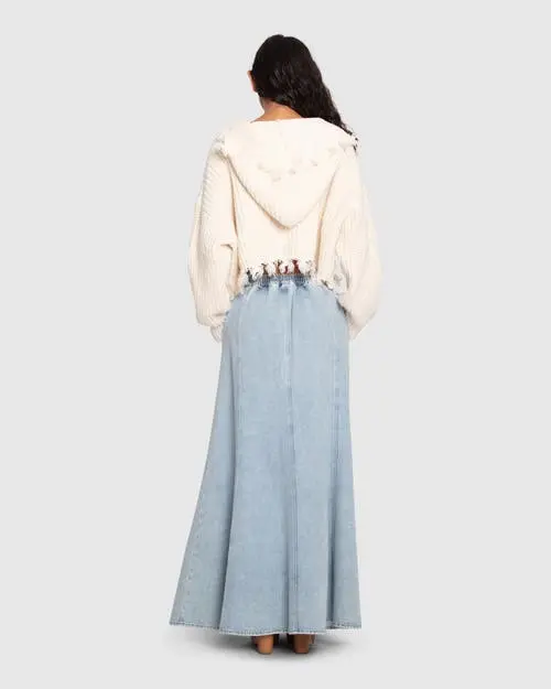 BELLE & BLOOM Flared Maxi Skirt