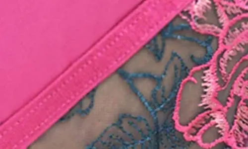 OH LA LA CHERI Rosie Embroidered Underwire Bra & Thong Set