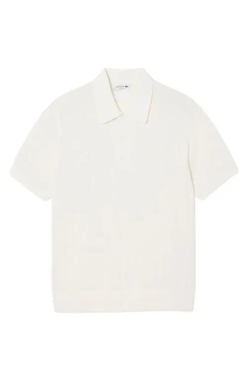 Lacoste Classic Fit Rib Polo - Flour