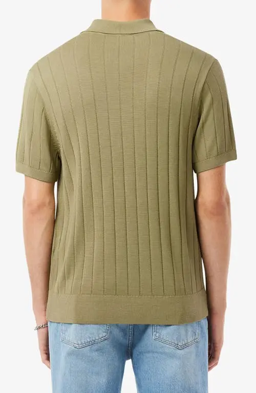 Lacoste Classic Fit Rib Polo - Olive