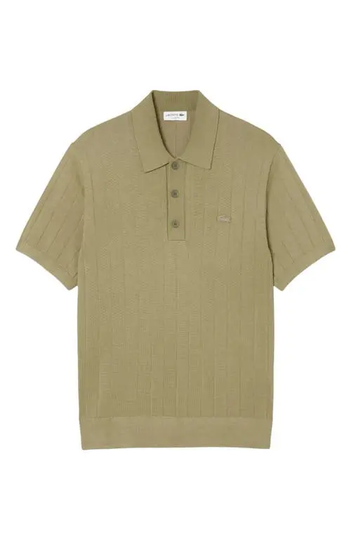 Lacoste Classic Fit Rib Polo - Olive
