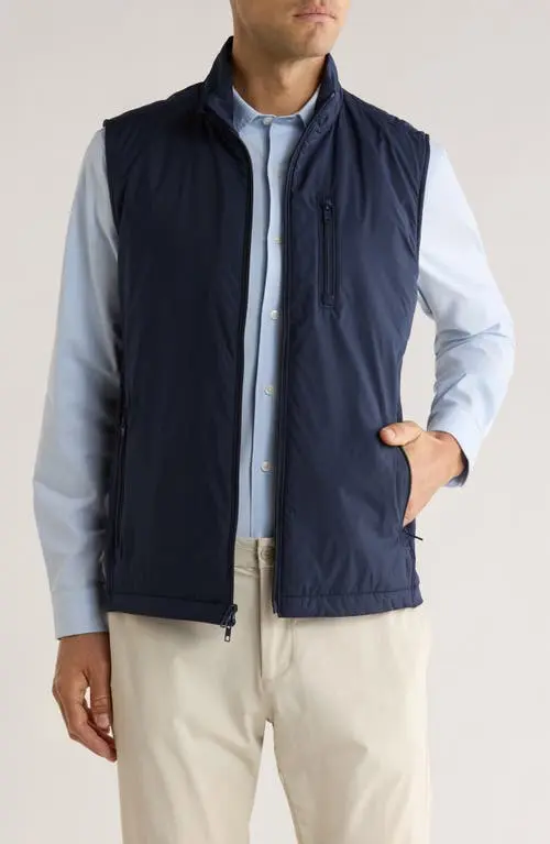 Mizzen+main Northwood Mixed Media Vest - Navy