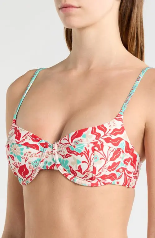 Ramy Brook Mona Print Underwire Swim Top