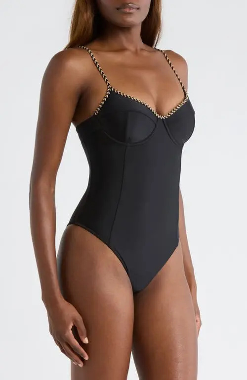 Ramy Brook Jayda Braided One-piece Swimsuit - Black