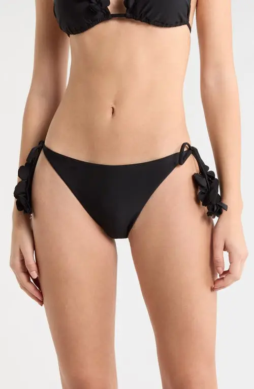 Ramy Brook Benni Side Tie Bikini Bottoms - Black