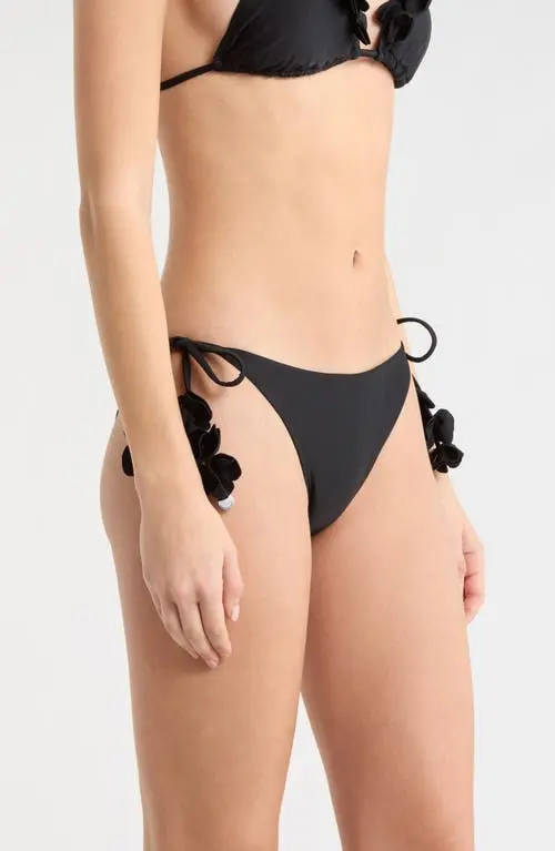 Ramy Brook Benni Side Tie Bikini Bottoms - Black