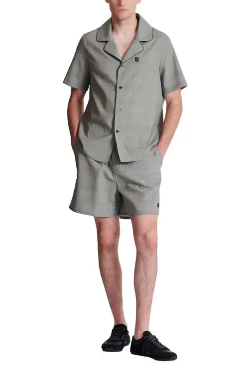 Balmain Short-sleeved Prince Of Wales Shirt
