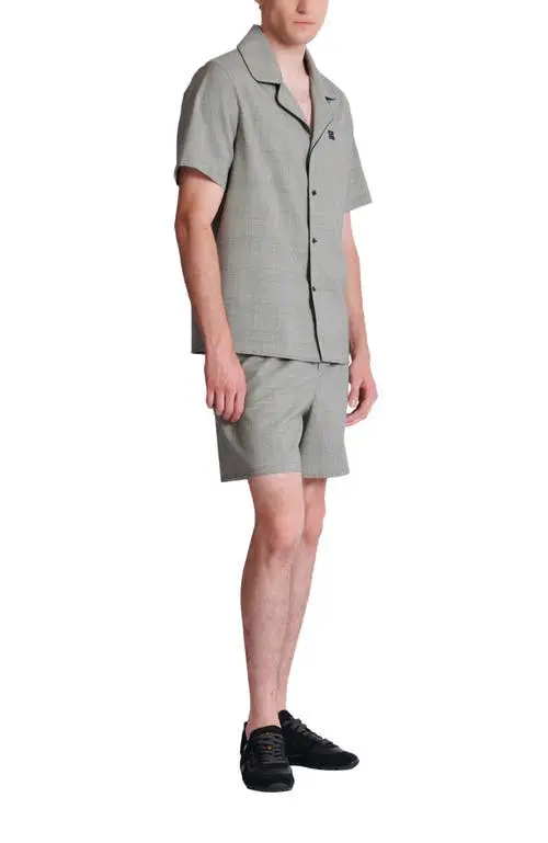 Balmain Short-sleeved Prince Of Wales Shirt
