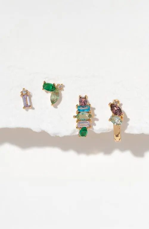 GIRLS CREW Flora & Fauna Mismatched Stud Earrings Set