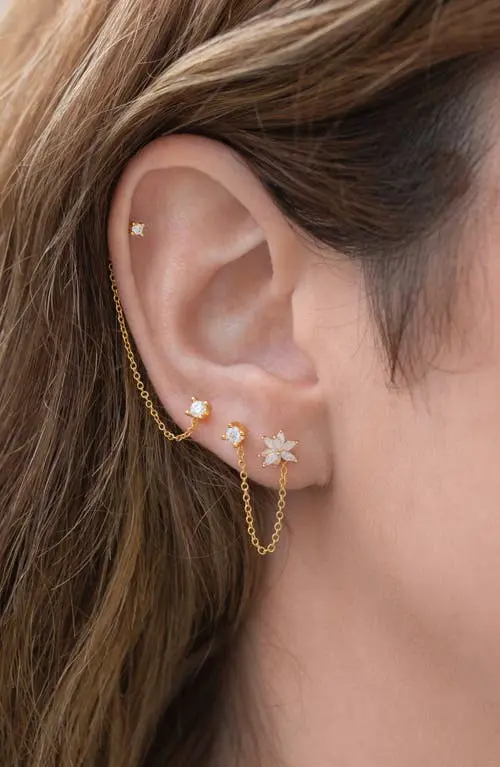 GIRLS CREW Floral Stud Earrings