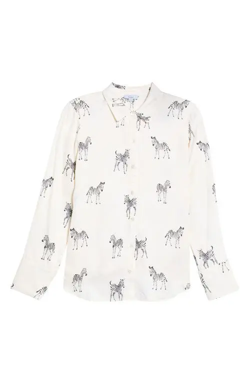 Rails Saige Zebra Print Button-up Shirt