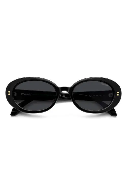 POLAROID 52mm Polarized Sunglasses - Black/grey Pz