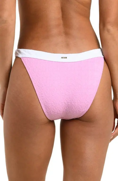 L'Agence Color Block Bikini Bottom - Blush