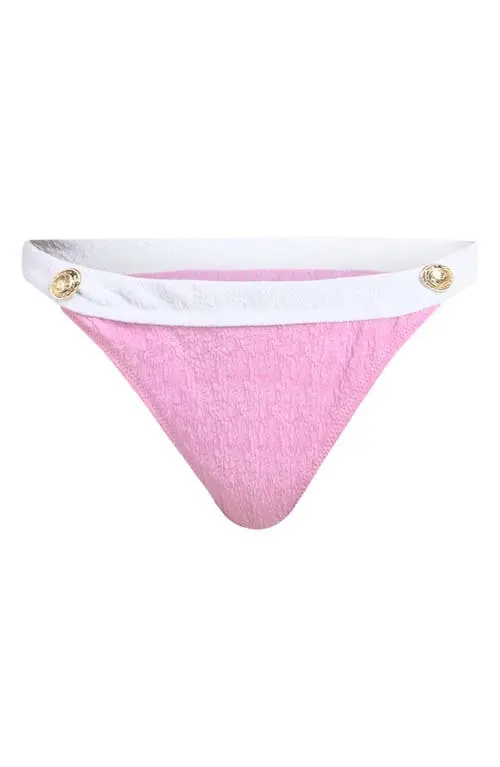L'Agence Color Block Bikini Bottom - Blush