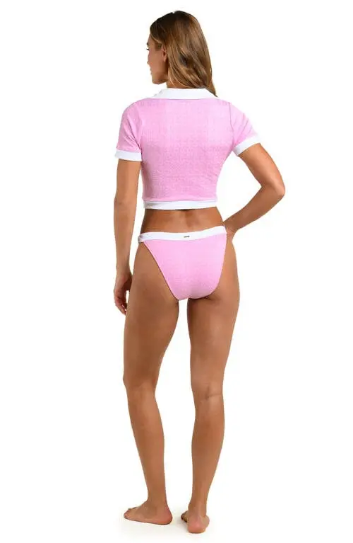 L'Agence Color Block Bikini Bottom - Blush