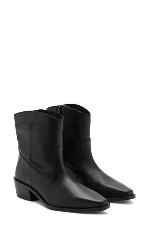 Mango Block Heel Bootie